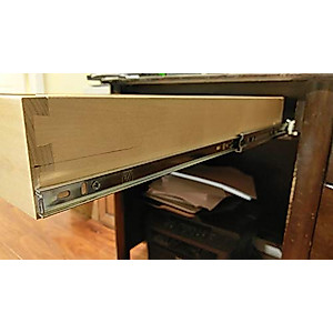 29'' Width Cabinet Roll Out Tray Wood Pull Out Tray Drawer Box Kitchen Cabinet Organizer, Cabinet Slide Out Shelves, Include Side Mount Drawer Tracks Glides Wood Spacers -DIY (Fit RTA Face Frame B33)