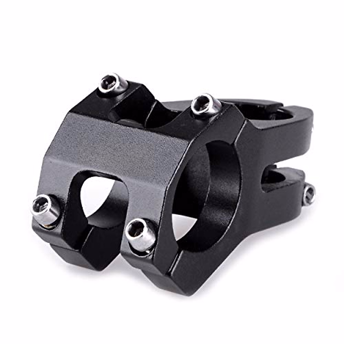 TRIWONDER Bike Stem 31.8 45mm Handlebar Stem Riser Mountain Bike Stem Short Handlebar Stem for Most Bicycle, Road Bike, MTB, BMX, Fixie Gear, Cycling (31.8 x 45mm - Black)