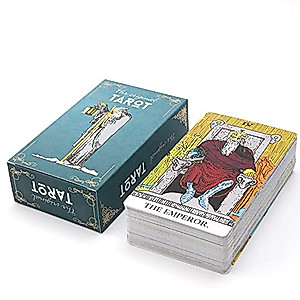 MagicSeer Original Tarot Cards,78 Durable Large Tarot Card Decks for Beginners and Expert,Tarot Cards Set with Velvet Tarot Card Bag Pouch for Gifts,Fortune Telling Cards Game