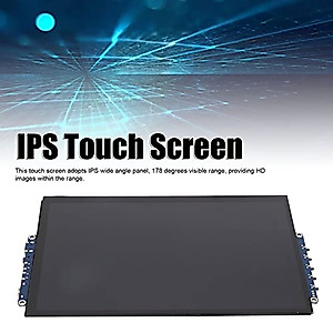 Sanpyl 10.1 Inch Touchscreen Monitor for RasPi, 1280X800 178 Degrees Visible Portable HDMI Monitor, Capacitive Display with VGA, Touch Interface, Audio Output, Power Interface