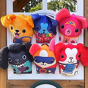 Dogs vs Squirls - Victoria - Jumbo - 8" Super-Soft & Bean-Filled Plushies! Collect These as Desk Pets, Fidget Toys, or Sensory Toys - Great for Kids, Boys, & Girls!