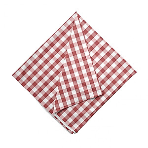 Ambesonne Unisex Bandana, Checkered Traditional Gingham, White Coral