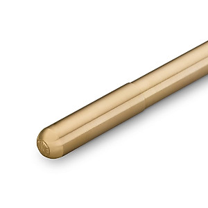 Kaweco SUPRA Fountain Pen Brass I Exclusive Fountain Pen for Ink Cartridges Including Retro Metal Box I Fountain Pen 16.5 cm I Nib: M (Medium)