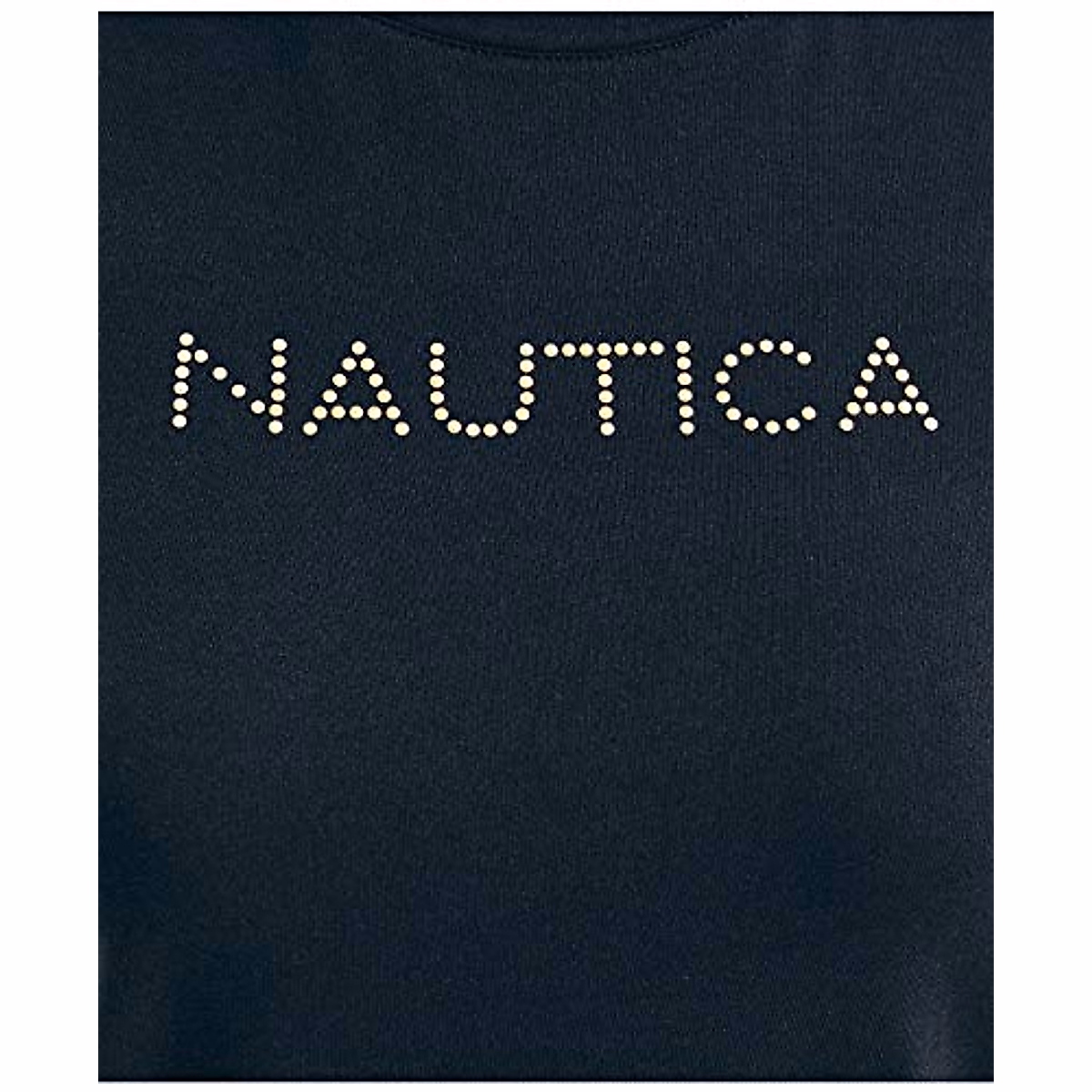 Nautica Women's Easy Comfort Supersoft 100% Cotton Classic Logo T-Shirt, True Black, Medium