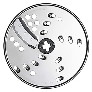 KitchenAid KFP0718CU 7-Cup Food Processor Chop, Puree, Shred and Slice - Contour Silver (Renewed)