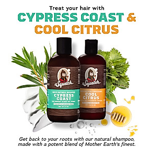 Dr. Squatch Citrus & Cypress Men's Shampoo + Conditioner Hair Bundle - Keeps Hair Looking Full and Healthy