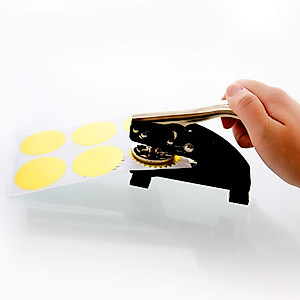 BAZIC Gold Foil Seal Label Round 2", for Envelope Certificate Notary Business Boutiques Shop Wrapping Packaging Bags Products Bottles (42/Pack), 24-Pack