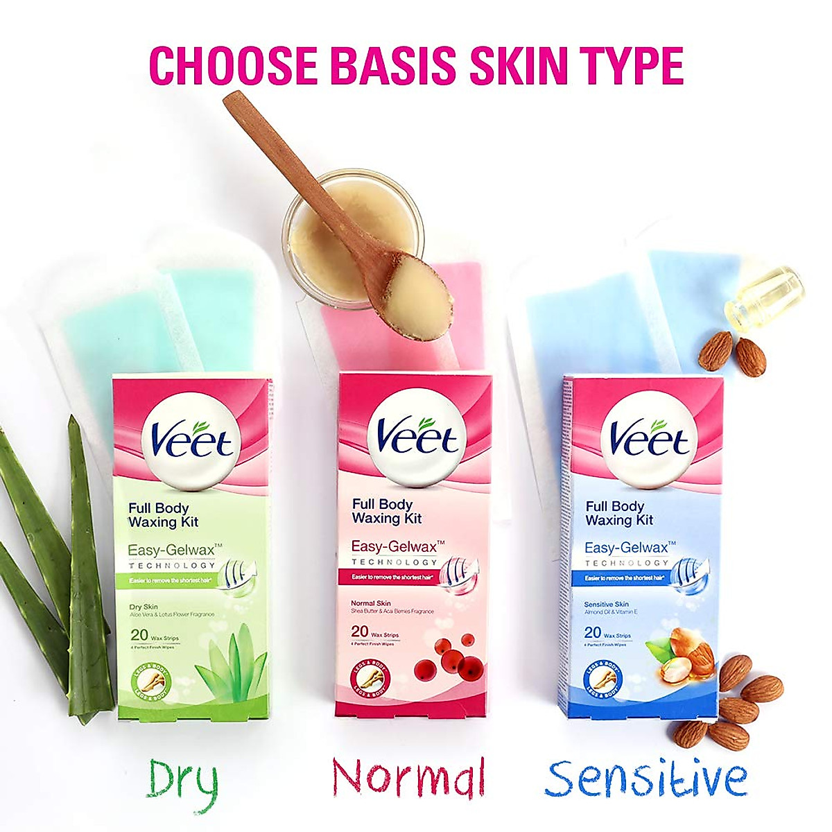 Veet Full Body Waxing Kit - Dry Skin (Pack of 1)