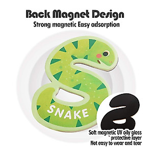 JOCHA ABC Letter Cute Animals Fridge Jumbo Large Alphabet Magnets Preschool Learning Spelling Stick Refrigerator Magnetic Uppercase Colorful Game Toys Set for Kids Toddlers 3 4 5 Years Old