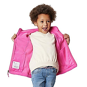 Columbia unisex-baby Benton Springs Fleece Jacket, Pink Ice, 2T
