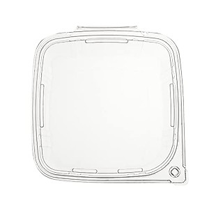 Restaurantware Tamper Tek 64 Ounce Take Out Containers 100 Tamper-Evident Deli Containers - Hinged Lid Freezable Clear Plastic Meal Prep Containers Disposable For Carry Out Or Lunches