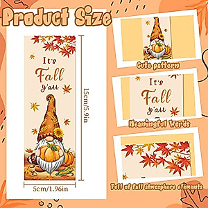 YoeeJob 48 Pcs Cute Fall Bookmarks Bulk for Book Lovers, Book Markers for Women/Men/Kids, Personalized Bookmark in Autumn/Thanksgiving, Ideal Birthday/Holiday Gift for You Friend