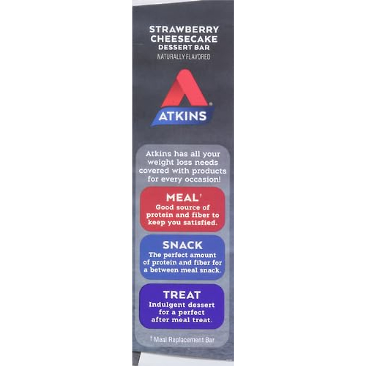Atkins Endulge Treat Strawberry Cheesecake Dessert Bar, 6 Ounce, 5 Count (Pack of 1)