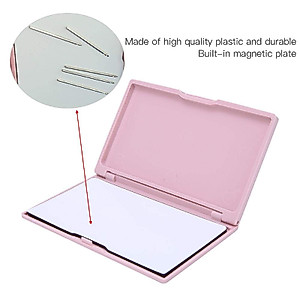 Jeanoko Needle Box Magnetic Needle Organizer Portable Magnetic Needle Storage Case Magnetic Pin Holder for Sewing DIY Embroidery
