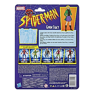 Spider-Man Hasbro Marvel Legends Series 6-inch Collectible Gwen Stacy Action Figure Toy Retro Collection
