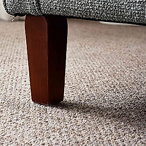 Sepnine Mid-Century Modern Accent Chair Comfy Upholstered Fabric Armchair with Wood Legs Reading Chair for Living Room Bedroom Clearance (Chenille-Gray)