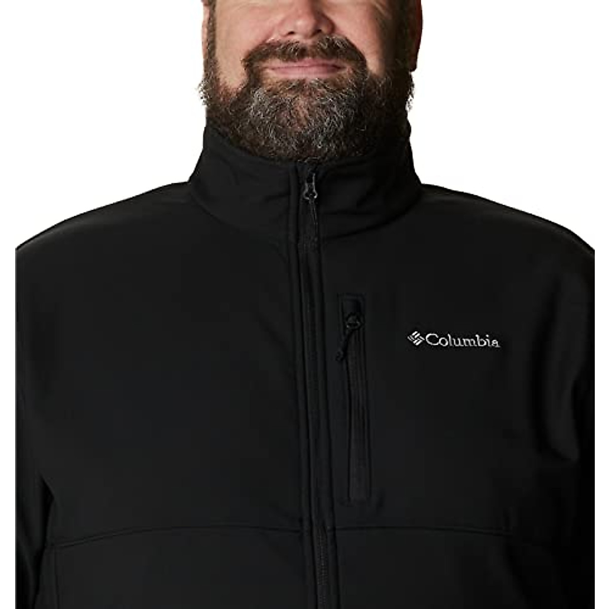 Columbia Men's Ascender Softshell Front-Zip Jacket, Black, Medium