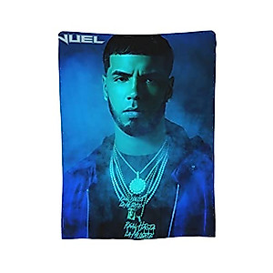 ISHAANAV Anuel Music and AA Throw Blanket for Couch Sofa Fluffy Microfiber Fleece Throw Soft, Cozy, Lightweight Anuel Music and AA