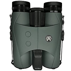 Astra Optix HBX1600B 10x42 1760 Yard Laser Rangefinder Binocular for Hunting, Shooting and Golf with Built-in Ballistics, Bright HD LCD, Fast 0.1s and Accurate +/1 yd. Ranging