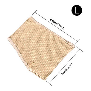 Toe Stretcher Bunion Guard for Men and Women Gel Toe Spacer, Toe Sleeve Separator, Hallux Corrector Brace Toe Bunion Pads (L)