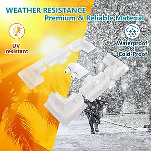 Solar Panel Mounting Brackets 7PCS Solar Panel Rv Roof Mounting Brackets Kit, Rv Solar Panel Mounts Kit No Drill, Caravans, Campervans(White)