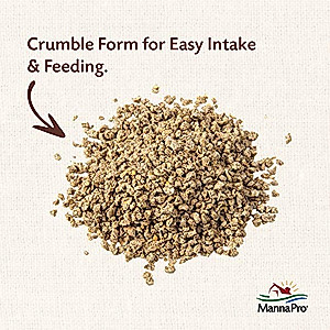 Manna Pro All Flock Crumbles | 16% Protein Level | Complete Feed for Chickens, Ducks, Geese, Turkeys and Gamebirds | Probiotics to Support Digestion | No Artificial Colors or Flavors | 8 Pounds WHITE