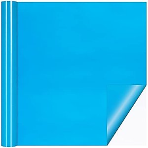 Nuanchu Vinyl Pool Liner Patch Self-Adhesive PVC Repair Patch Rectangle Pool Repair Patch for Swimming Pools Inflatable Boat(Solid Blue,12 x 40 Inch)