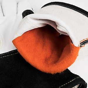 YESWELDER Premium Goatskin TIG Welding Gloves | Top Grain Leather | High Dexterity |True - Fit-M