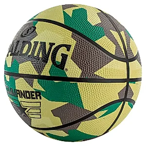 Spalding Commander Poly Series, Premium Rubber Indoor and Outdoor Basketball, Size 7