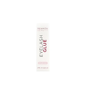 Renata Beauty Lash Glue for False Eyelash Extensions – 24 Hour Transparent Glue for False Lashes – Waterproof Cluster Lash Glue with Dual Function Flexible Brush Tube – Compatible with Glue Remover