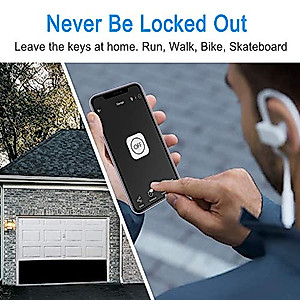 Newgoal Smart Garage Door Controller WiFi Switch Compatible Garage Door Opener Smart Phone Remote Control Timing Function Voice Control (Ewelink APP)
