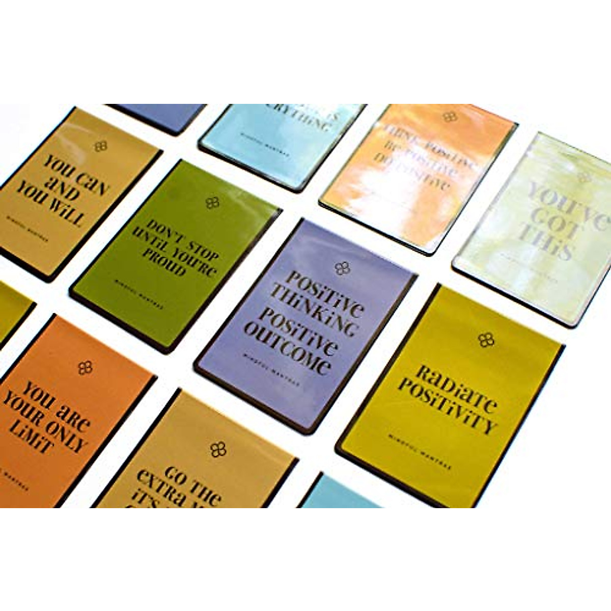 Magnetic Bookmarks -Motivational Affirmation Quote Mantra- Set of 12 Inspirational Bookmarks for All Ages, Men, Women, Teens Girls Students. Perfect Gifts for Friends, Coworkers & Student Incentives!