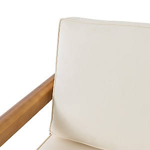 Christopher Knight Home 317966 Rossville Club Chair, Teak + Beige