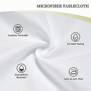 African Mud Cloth Tribal Print Round Tablecloth - 60 Inch, Water Resistant Spill Proof Washable Polyester Table Cloth,for Outdoor Picnic, Ktchen and Holiday Dinner