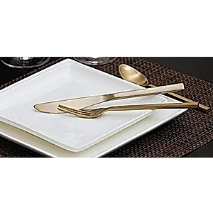 Fortessa Arezzo 20 Piece Place Setting, Brushed Gold
