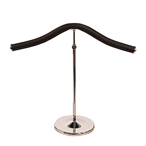 SSWBasics Flexible Shoulder Stand Featuring a Bendable 21” Arm (Adjustable Display 18”H- 30”H) – Countertop Shirt Display, Clothing Display Mannequin, Tabletop Stand for Clothes