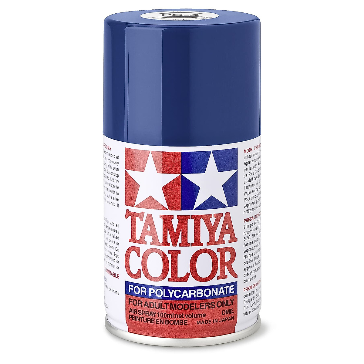Tamiya TAM86004 86004 PS-4 Blue Spray Paint, 100ml Spray Can