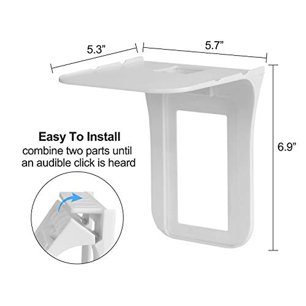 SHEN RONG Outlet Shelf,Outlet Shelves,Easy InstallHolds Up to 10 lbs - Space Saving Solution (2 Pack)