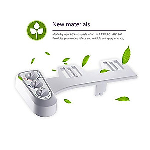 ABHQP Self Cleaning Hot and Cold Water Bidet - Dual Nozzle (Male & Female) - Non-Electric Mechanical Bidet Toilet Attachment - With Temperature 12 Mo warranty 30 Day Guarantee (BHCW01)