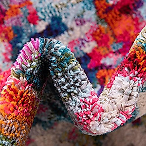 Rugs.com Theia Collection Rug – 2' 7 x 12' Runner Multi Medium Rug Perfect for Hallways, Entryways