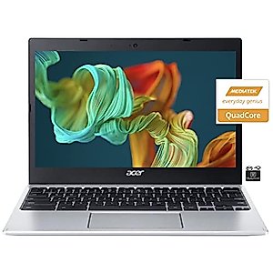 Acer 2022 Flagship 311 Chromebook 11.6" HD Display Laptop Student Business, MediaTek MT8183C 8-Core Processor, 4GB RAM, 32GB eMMC, Wi-Fi 5, Webcam, Upto 15 Hours Battery, Chrome OS+HubxcelAccessories