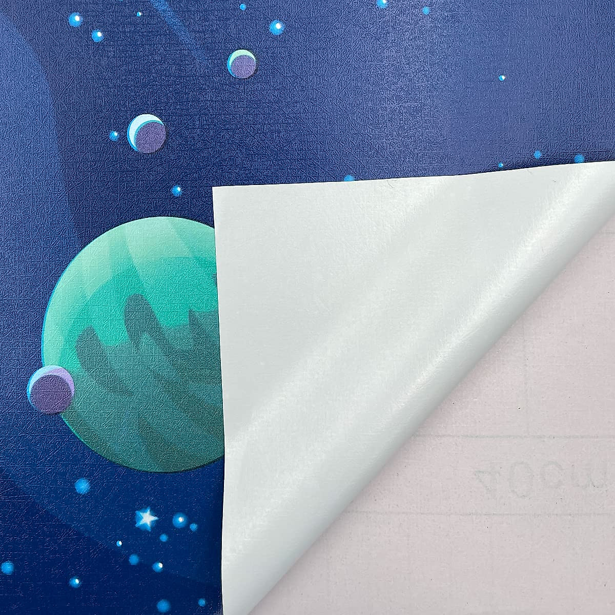 Yifasy Shelf Liner Universe Galaxy Self-Adhesive Drawer Paper Cartoon Wall Decor Kids Room Study Desk 118x17.7 Inch