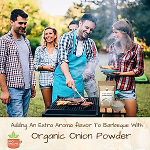 SPICY ORGANIC White Onion Powder – 5 LBS (80 Oz.) – Certified USDA Organic - The Ultimate Organic Seasoning for Cooking