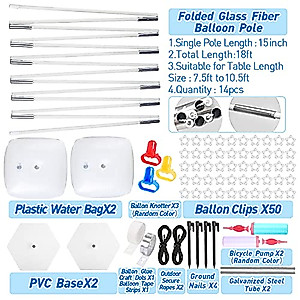 Balloon Arch Kit Adjustable Balloon Stand for Outdoor Decoration Garden Birthday Wedding Holiday Party Graduation Supplies (9Ft Wide 9Ft Height)