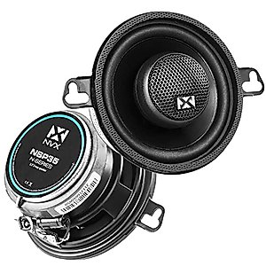 NVX NSP35 140W Peak (70W) RMS 3.5” N-Series 2-Way Coaxial Speakers with 3/4” Silk Dome Tweeters (Pair)