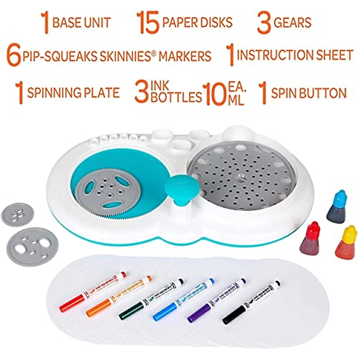 Crayola Spin & Spiral Art Station, DIY Crafts, Toys for Boys & Girls, Gift, Age 6, 7, 8, 9