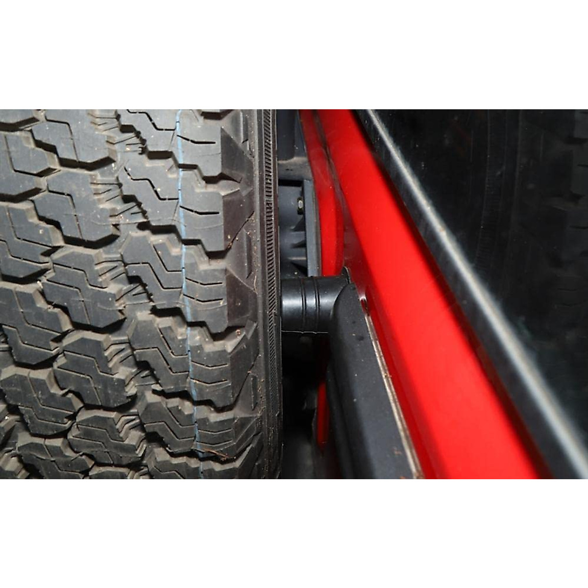 TOTMOX 2pcs Car Tire Carrier Bumper Kit Tire Replacement Rubber Pad Fit for Wrangler JK 2007-2017 Gladiator JT 2020