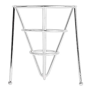 G.E.T. 4-83888 Metal Cone French Fry Holder, Stainless Steel (Qty 1)