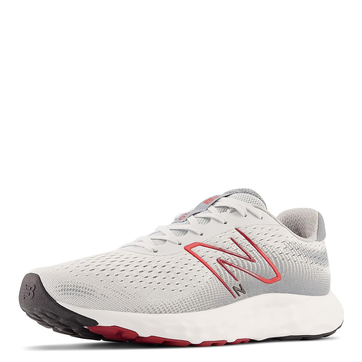 New Balance Men's 520 V8 Running Shoe, Grey/Red, 9.5 Wide