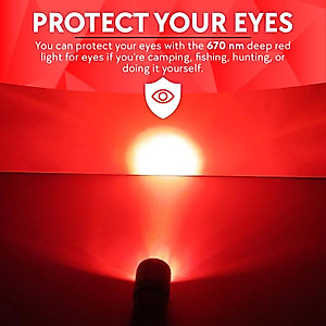 ULM 670 Nm Deep Led Red Flashlight - High Lumens for Astronomy - Certified from USA & China - Compact, Lightweight Design - Versatile Illumination for Outdoor | Elevate Your Night Adventures